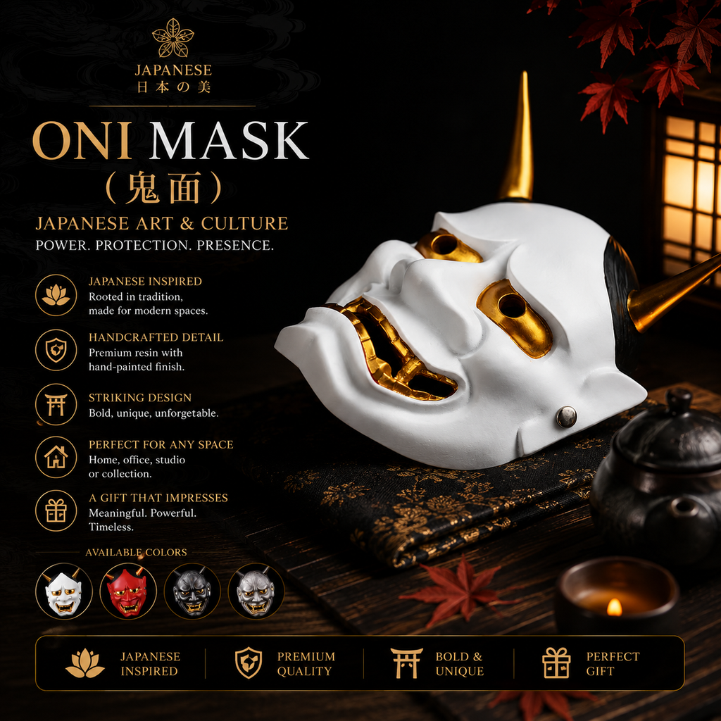 Traditional Oni Mask (鬼面) – Morimachi